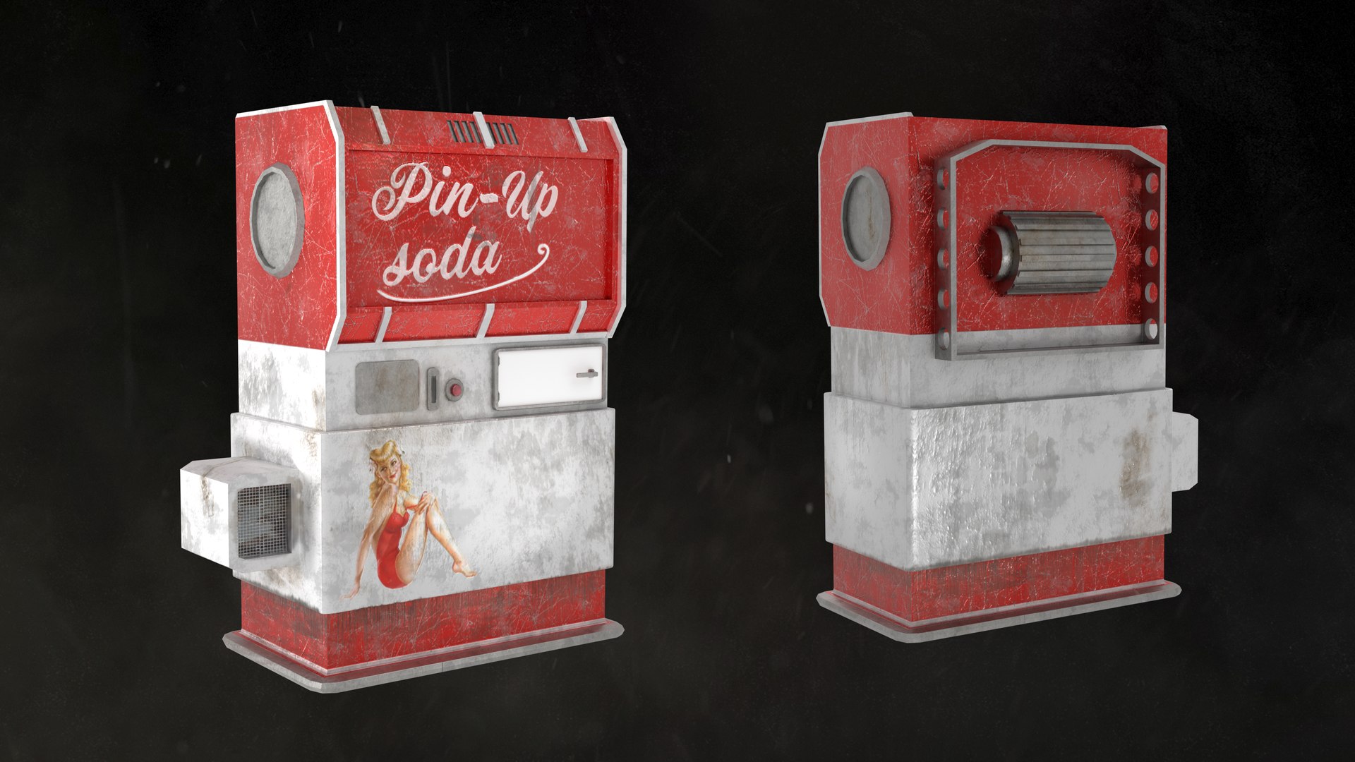 Vintage Vending Machine 3D Model - TurboSquid 1295646