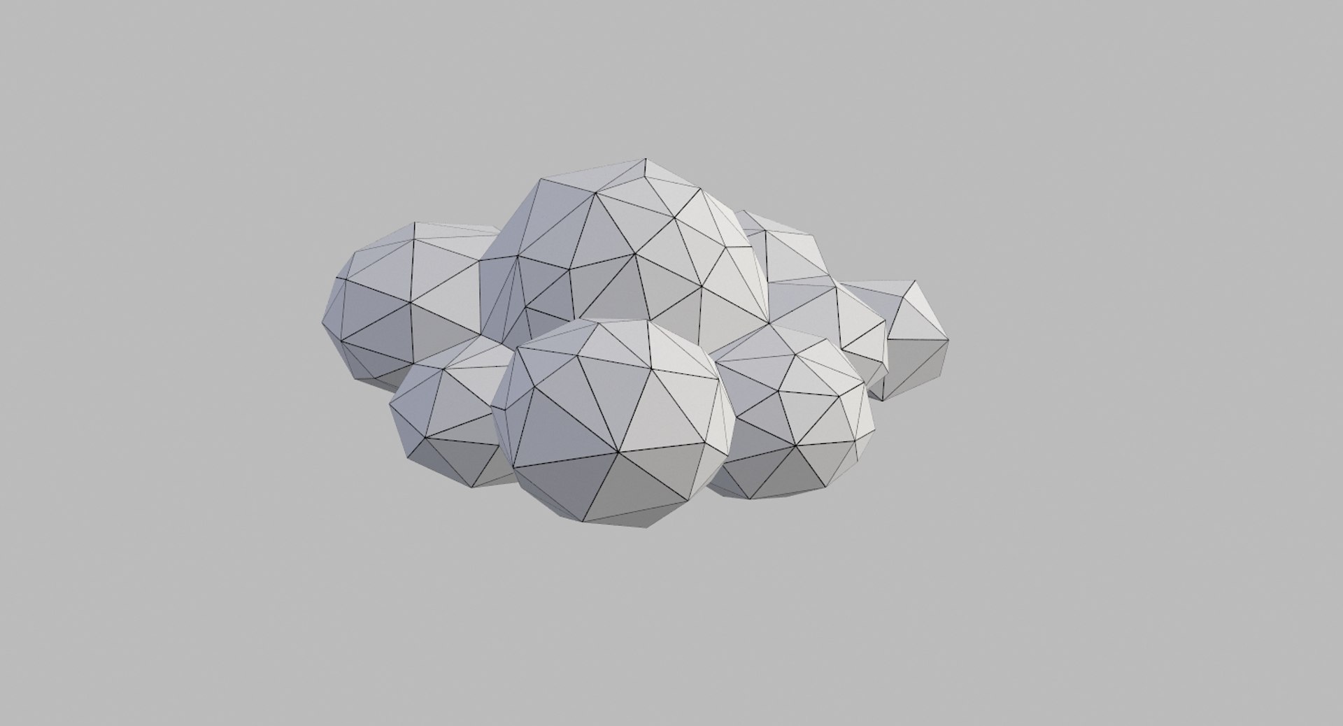 beautiful clouds polys 3d max