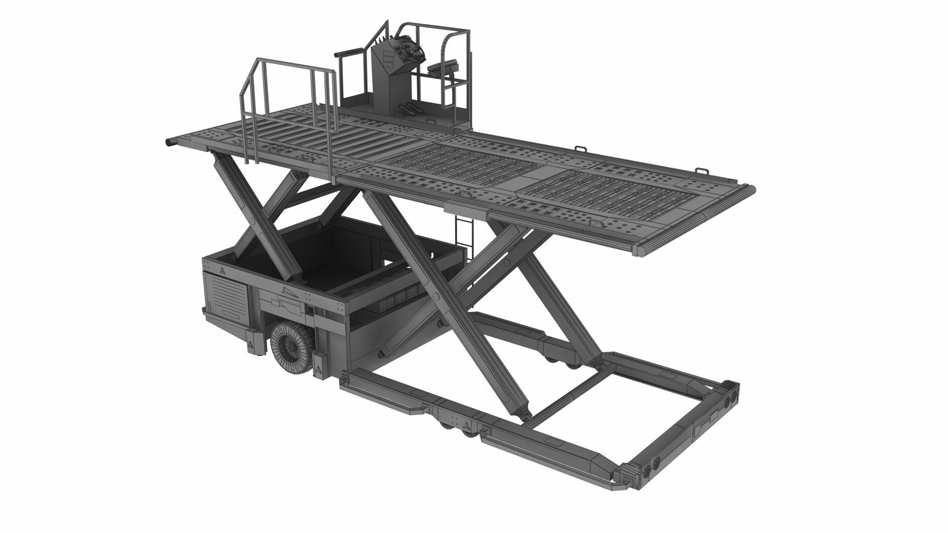 3D Airport Baggage Loader Device Model - TurboSquid 1462032