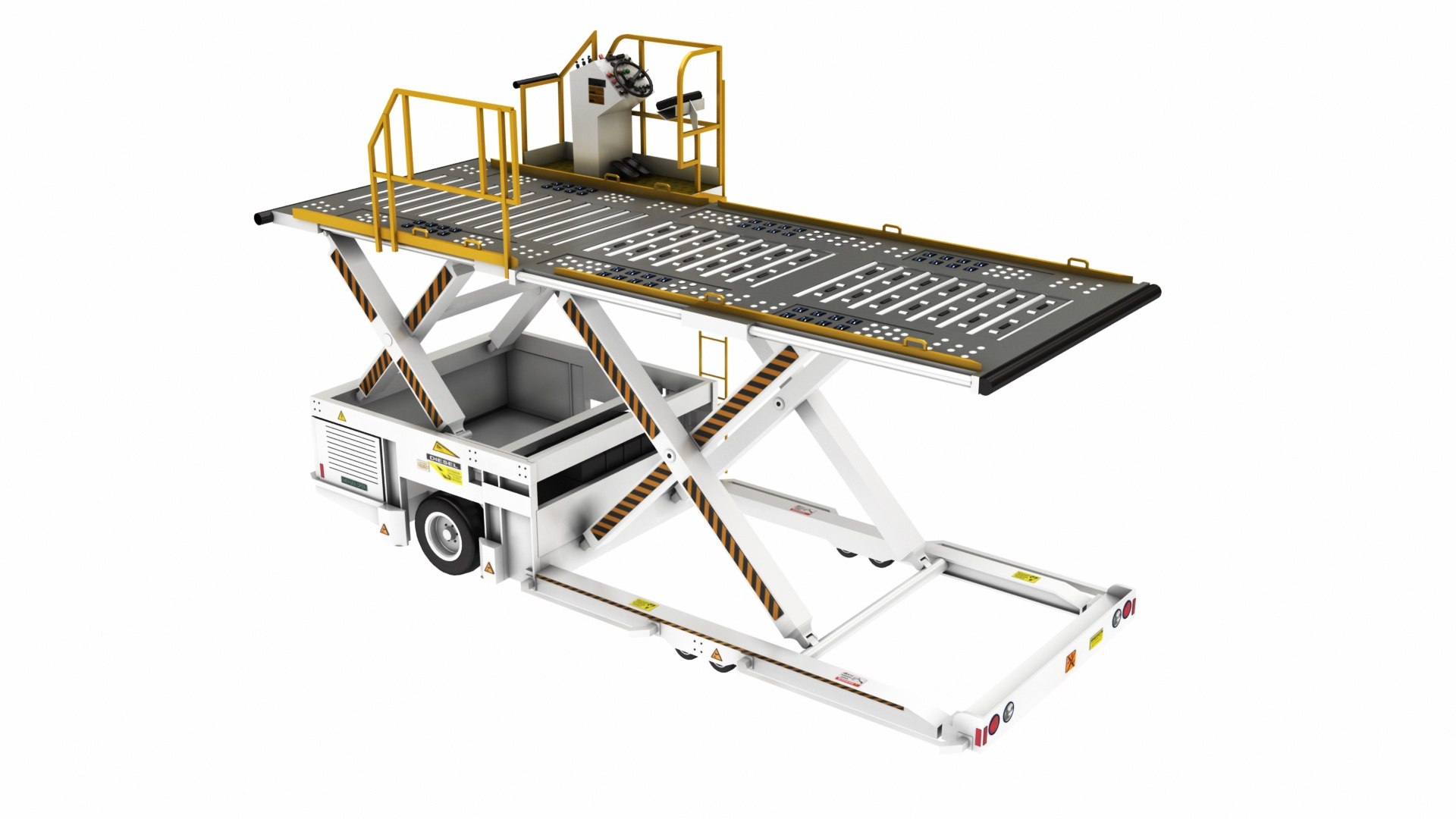 3D Airport Baggage Loader Device Model - TurboSquid 1462032