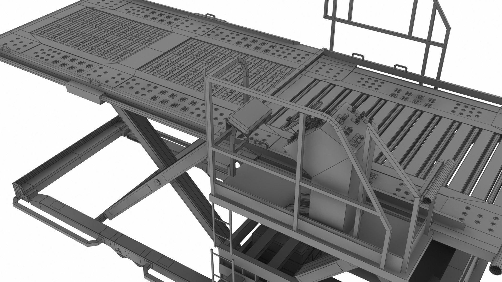 3D Airport Baggage Loader Device Model - TurboSquid 1462032