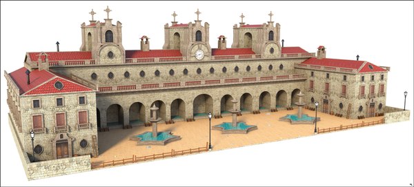 3D Monastery Models | TurboSquid