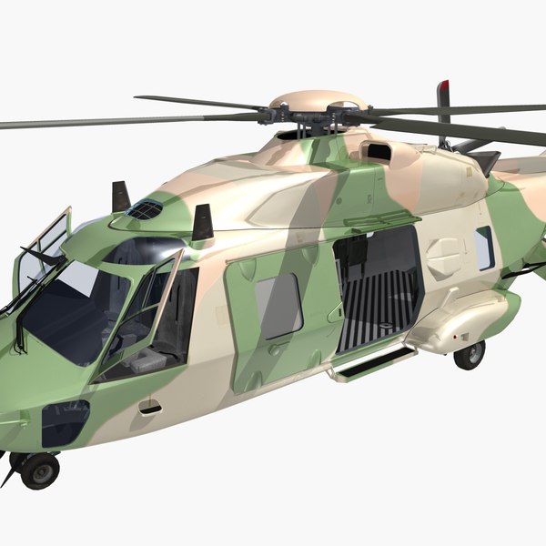 nhindustries helicopter royal air force 3d model