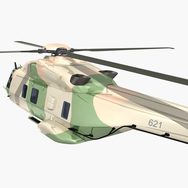 nhindustries helicopter royal air force 3d model