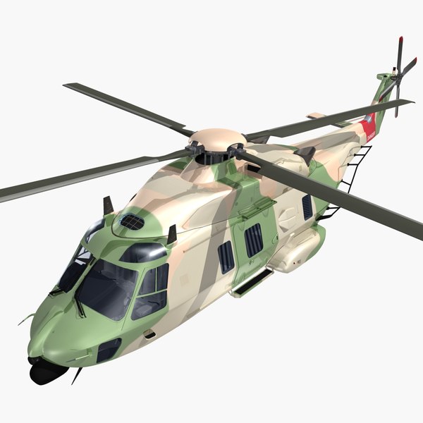 nhindustries helicopter royal air force 3d model