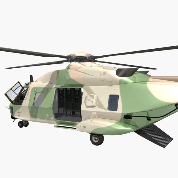 nhindustries helicopter royal air force 3d model