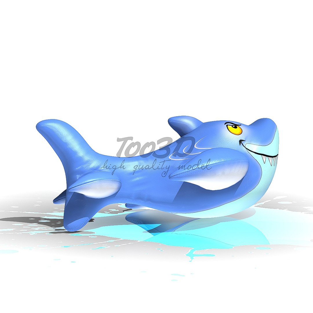 3d model shark inflatable
