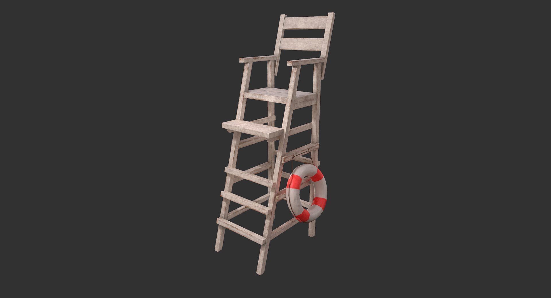 Lifeguard Chair 3D Model - TurboSquid 1192084