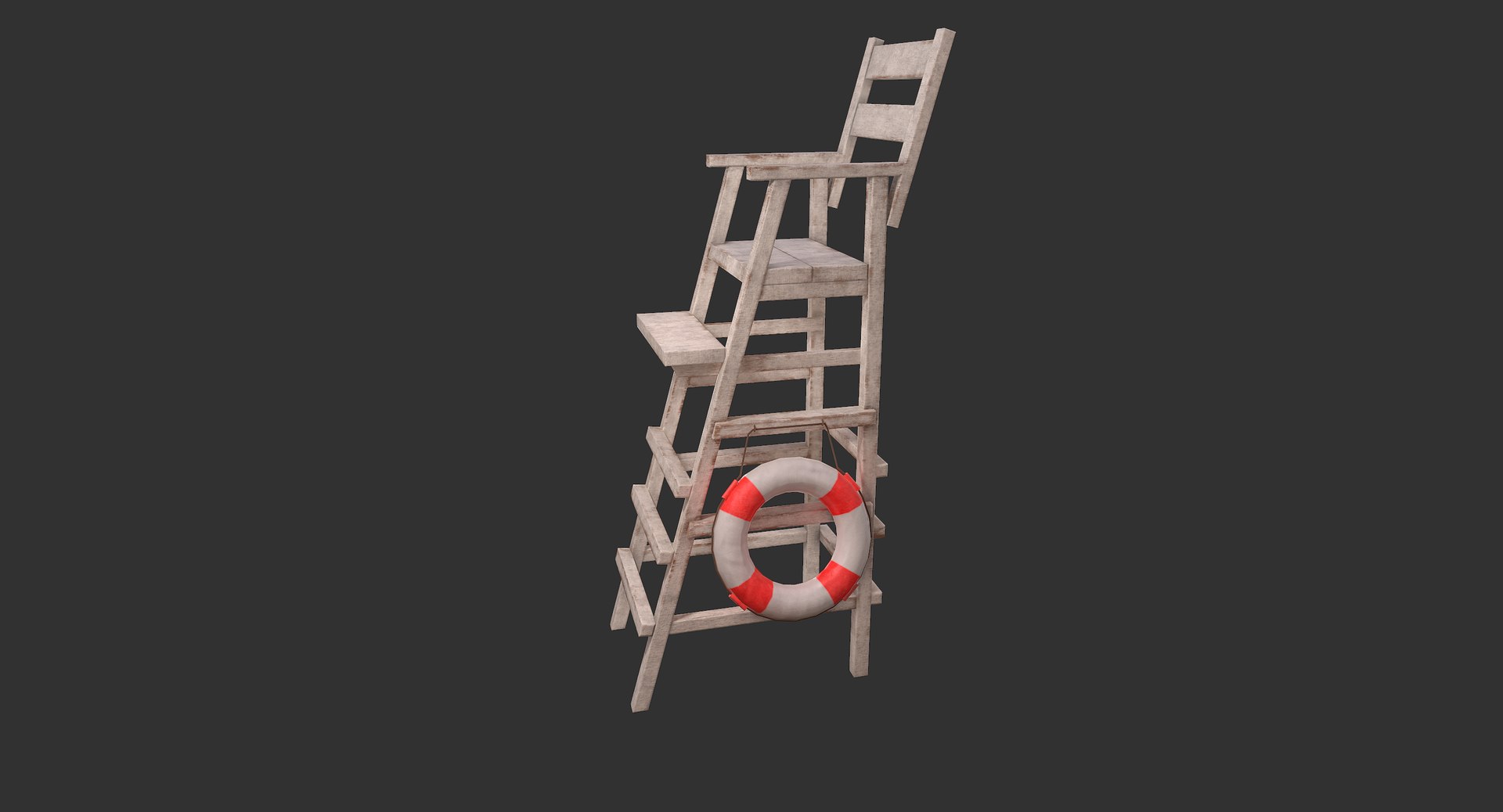 Lifeguard Chair 3D Model - TurboSquid 1192084