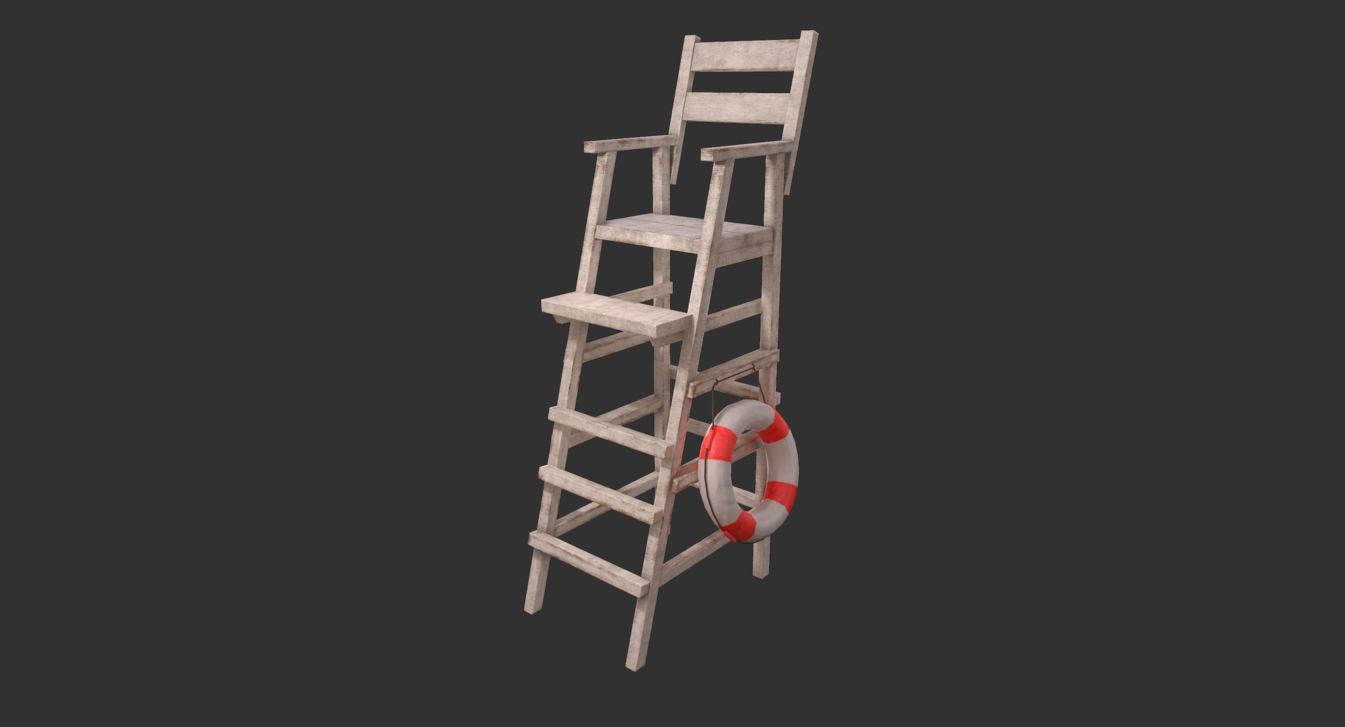 Lifeguard Chair 3D Model - TurboSquid 1192084