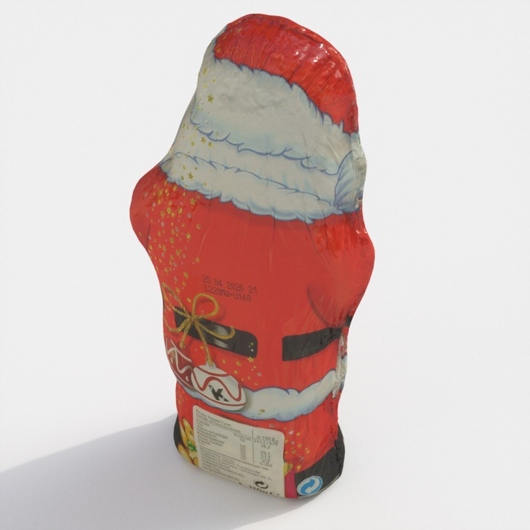 3D set choco santa claus - TurboSquid 1474379