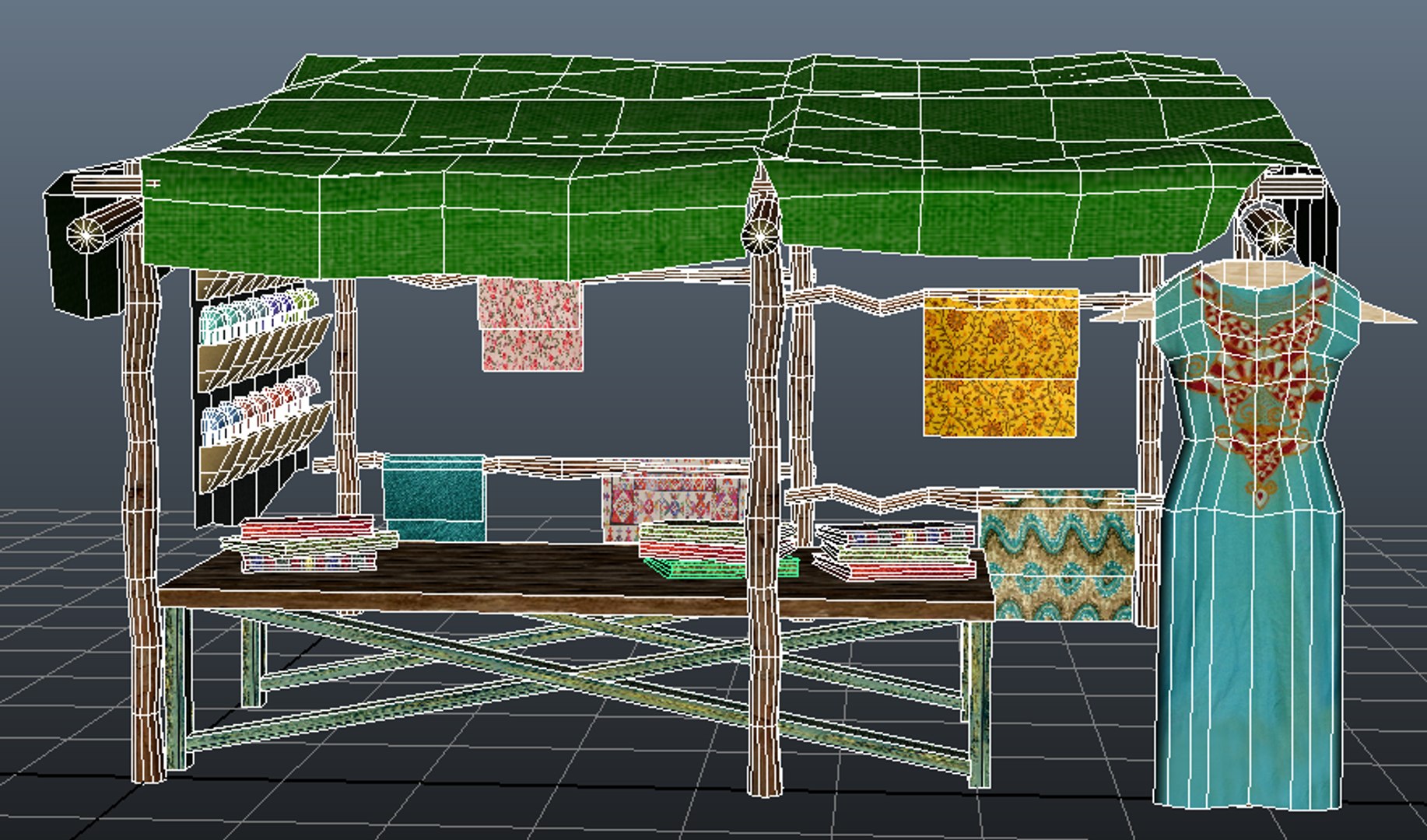 arabic fabric stall ma