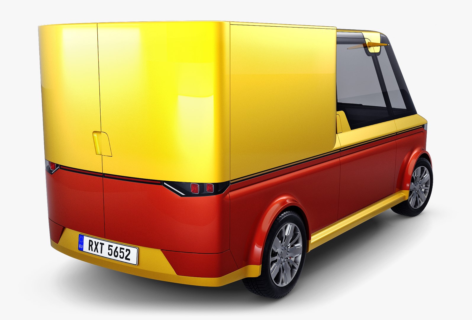 Generic Compact City Cargo Van M 1 Model - TurboSquid 1912795