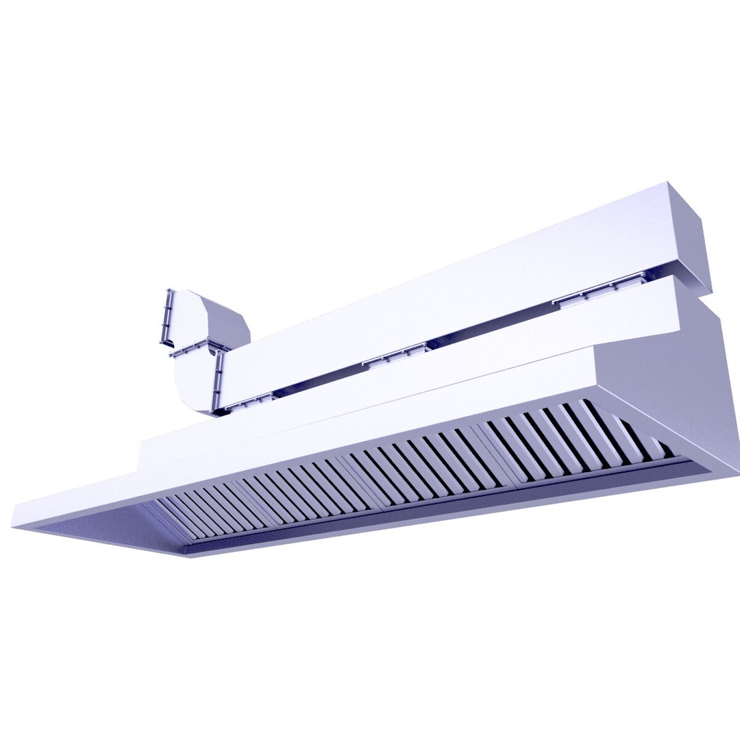 Stainless Steel Commercial Kitchen Chimney 3D Model 22 3D - TurboSquid ...