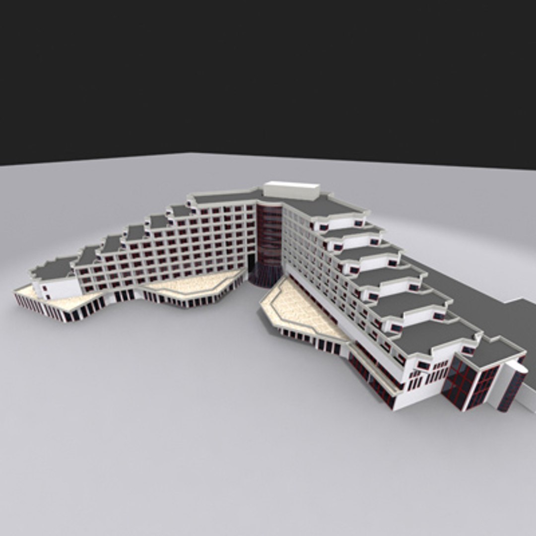 3dsmax Building Hotel 04