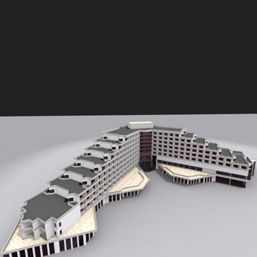 3dsmax Building Hotel 04