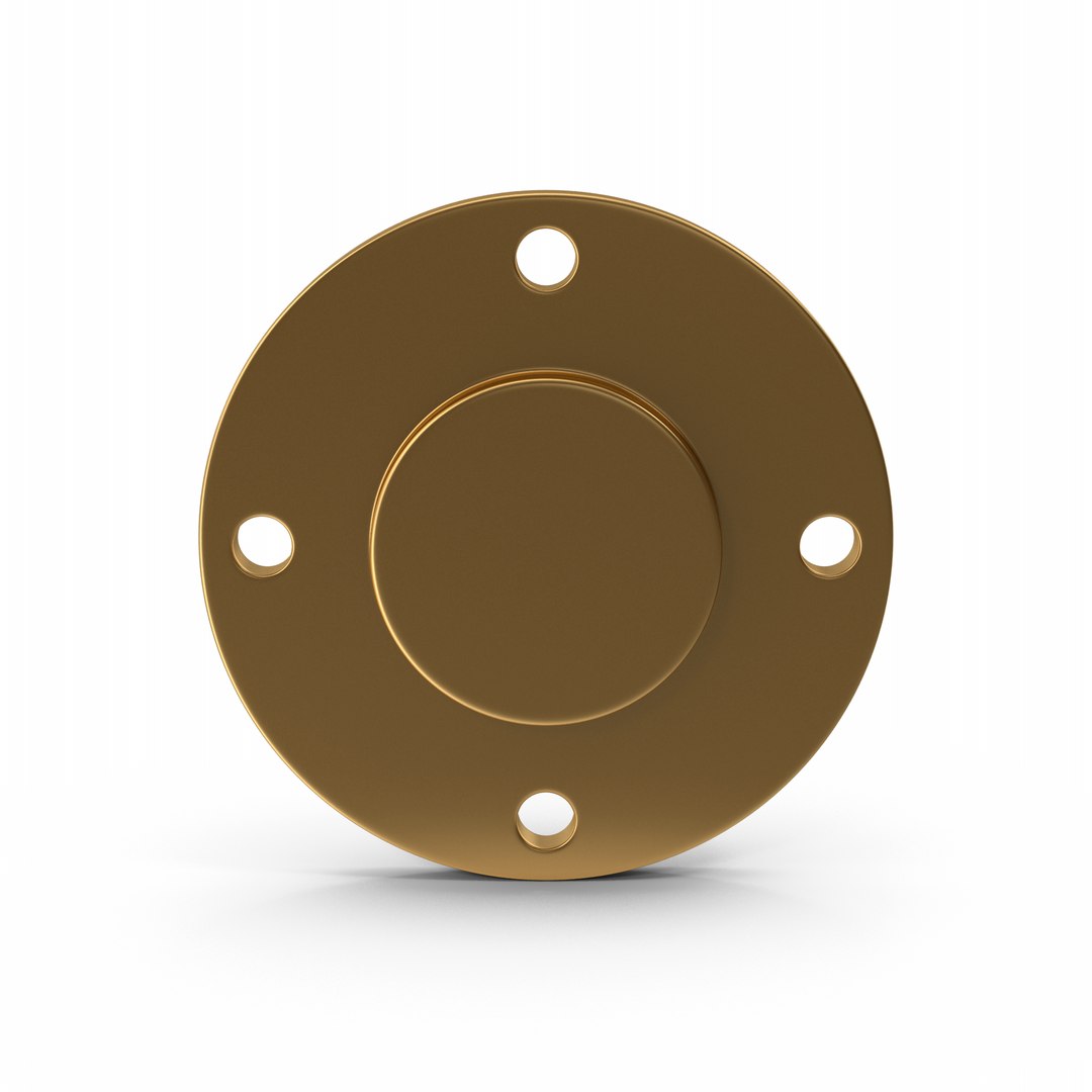 3D Model Gold Flange - TurboSquid 2299284