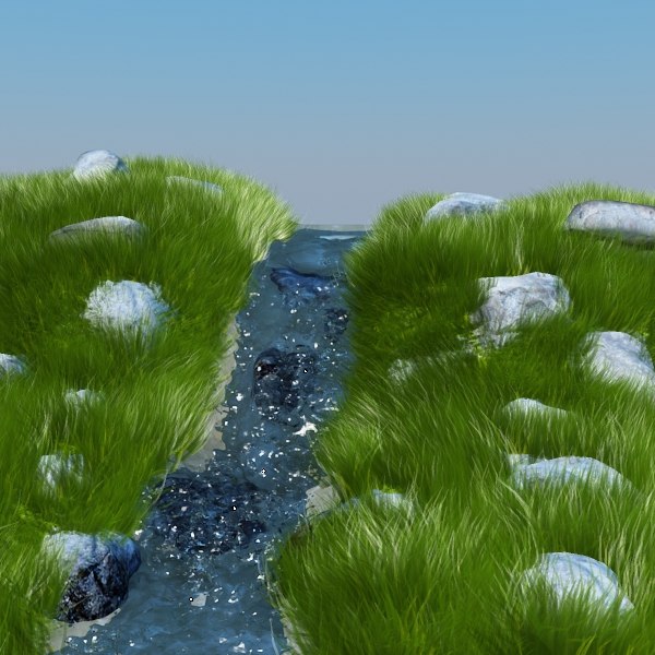 3d water animation