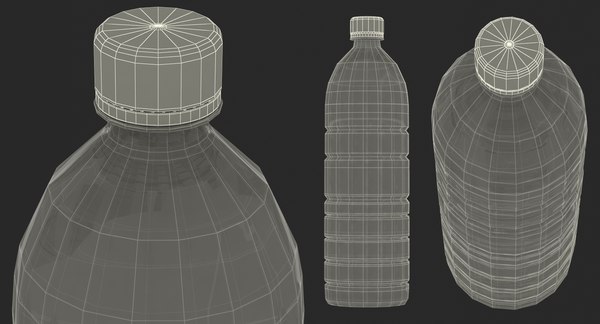 Plastic water bottle 3D model - TurboSquid 1235567