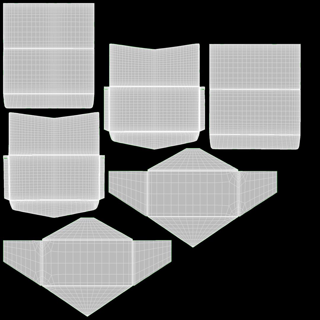 3D Envelope Stack Tied Up Model - TurboSquid 1809797