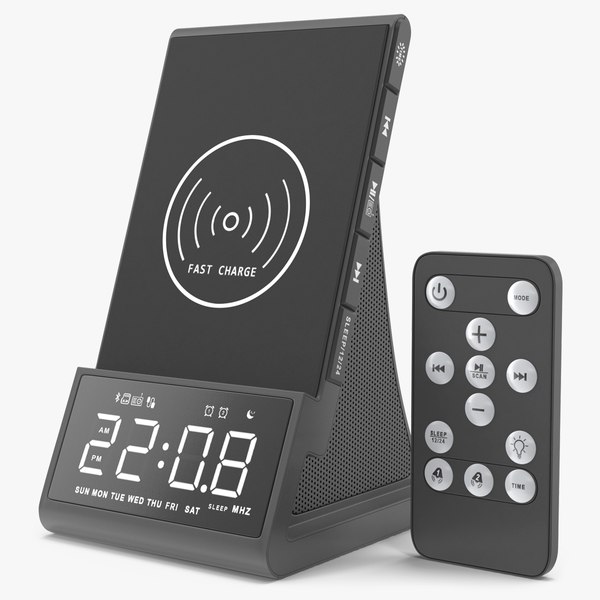 modelo 3d Digital Alarm Clock Radio - TurboSquid 2054518