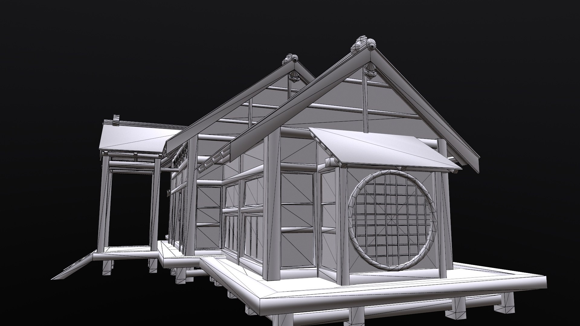 3D Traditional Japanese Okiya House - TurboSquid 1714696