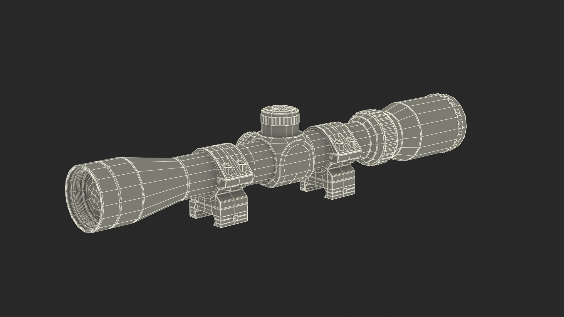 3D rifle scope - TurboSquid 1439279