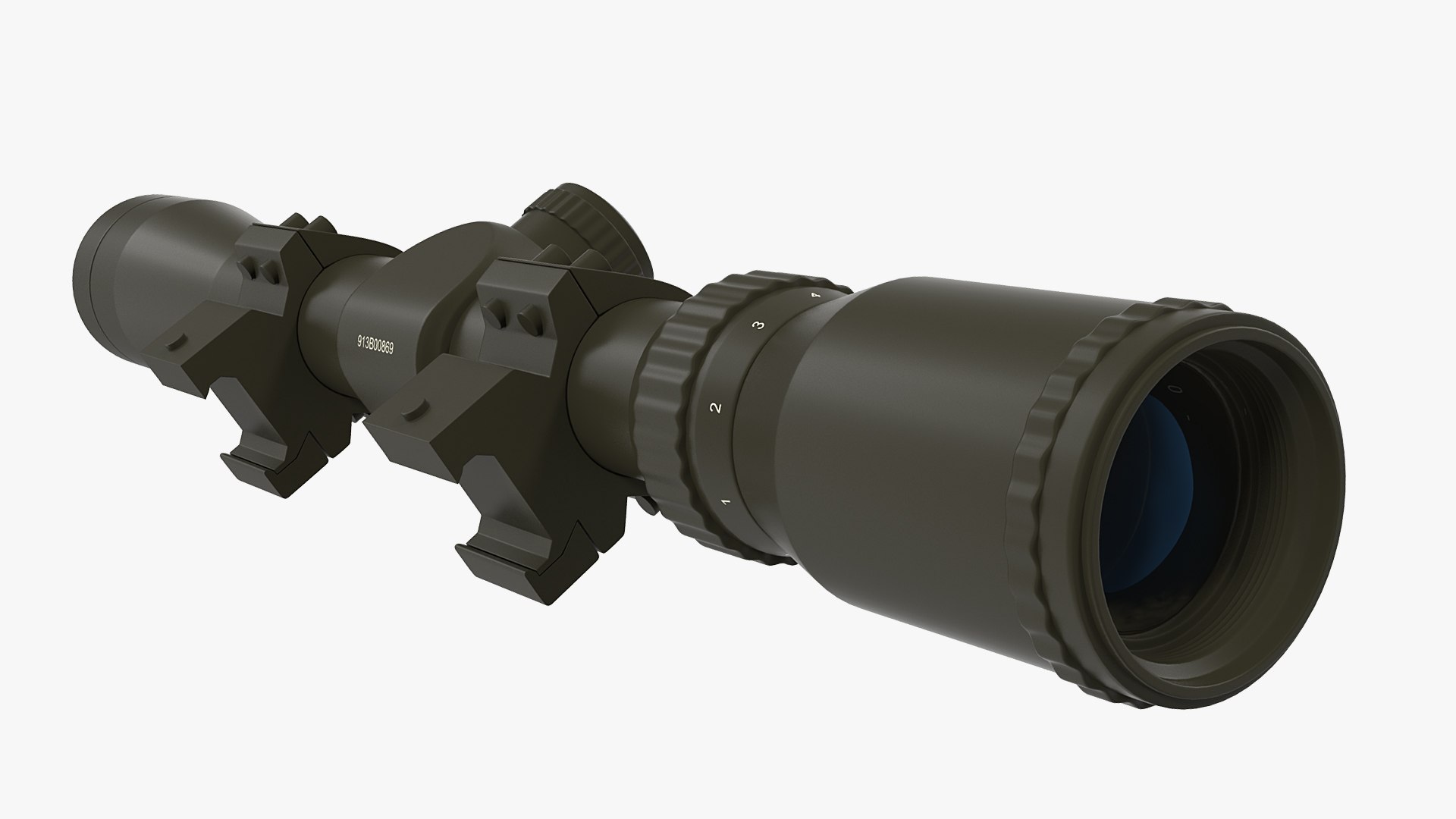 3D rifle scope - TurboSquid 1439279