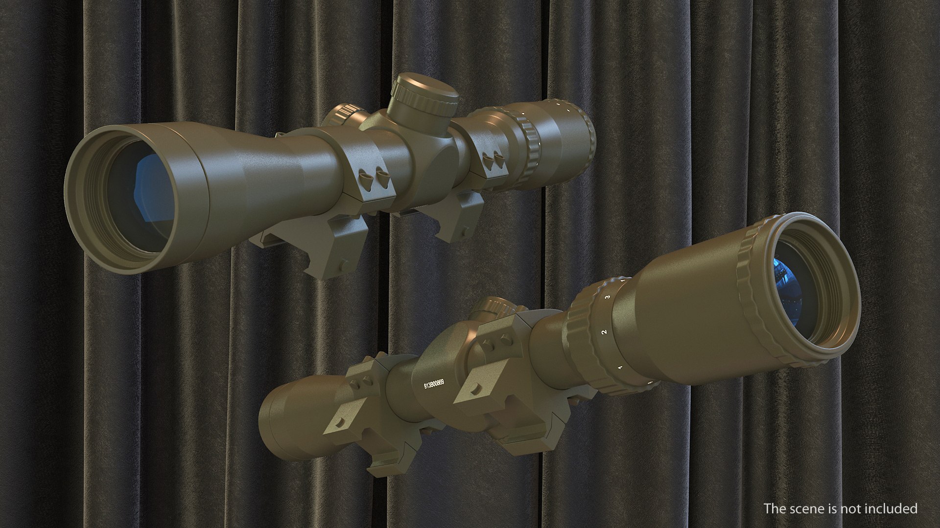 3D rifle scope - TurboSquid 1439279