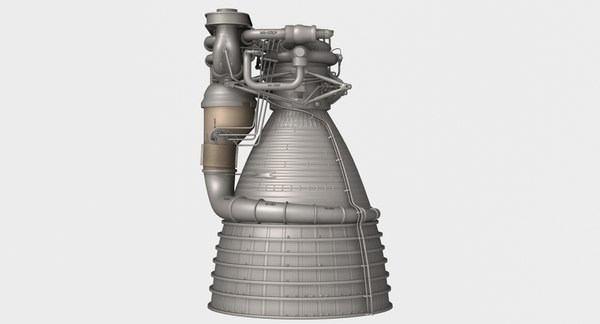 3d f-1 engine saturn v