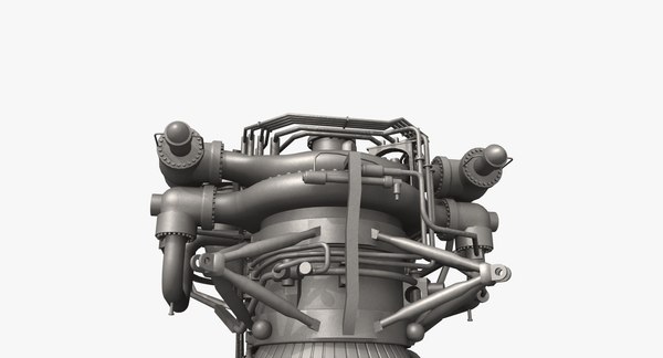 3d f-1 engine saturn v