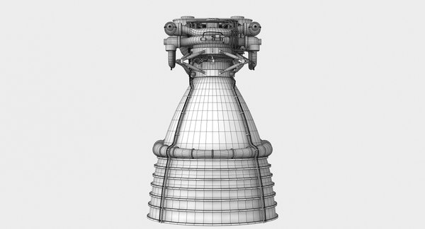 3d f-1 engine saturn v