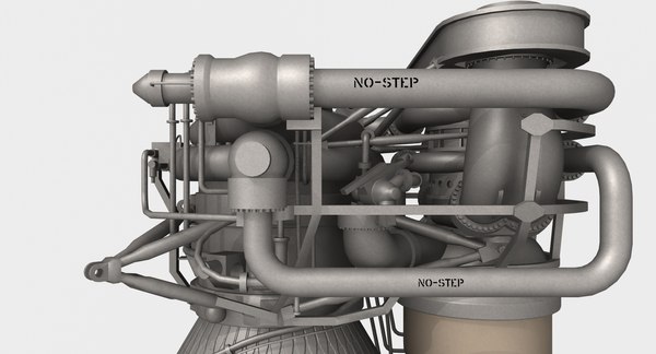 3d f-1 engine saturn v