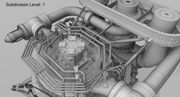 3d f-1 engine saturn v