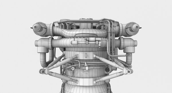 3d f-1 engine saturn v