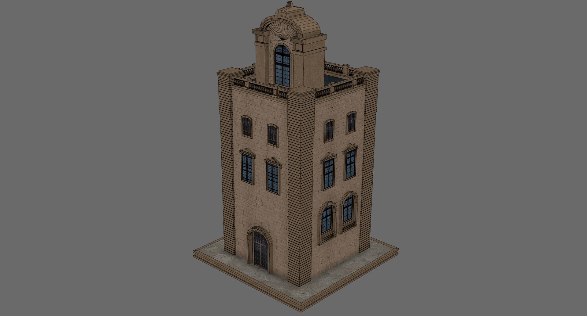 Free Classic Tower Building 3D Model - TurboSquid 2269128