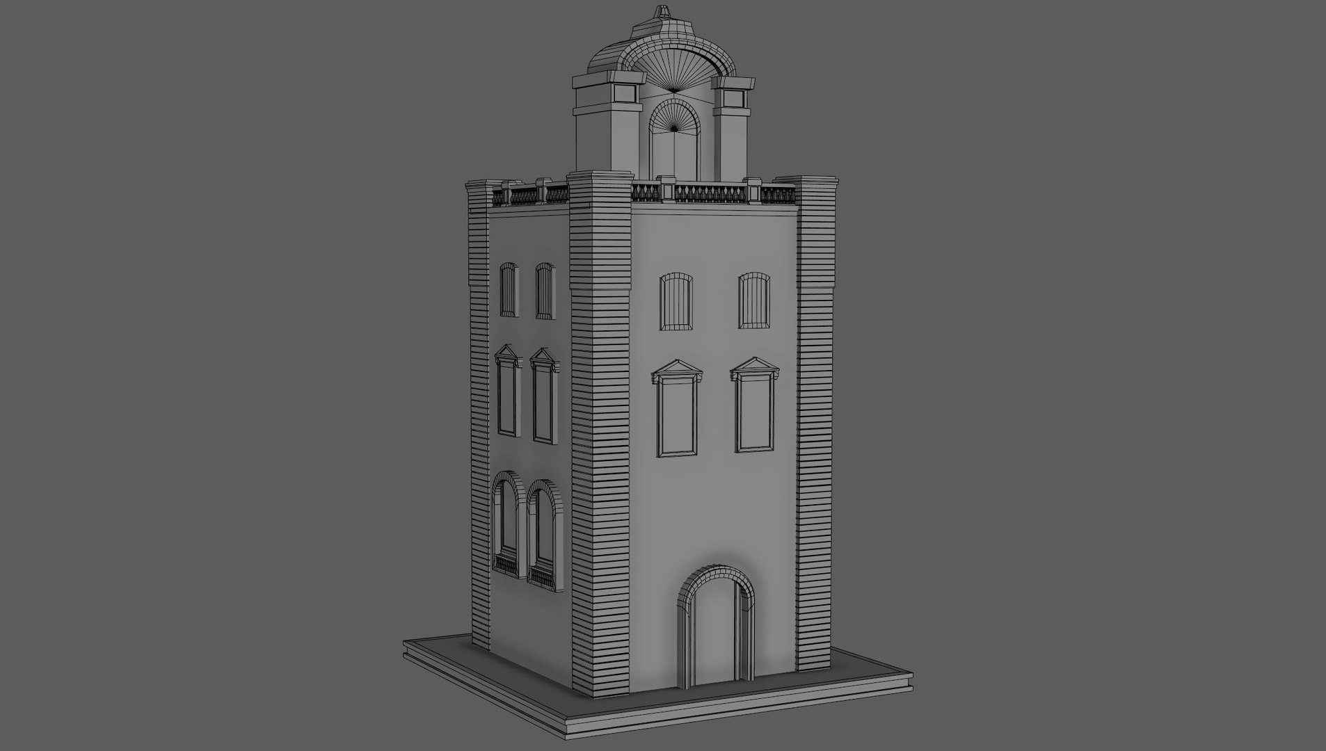 Free Classic Tower Building 3D Model - TurboSquid 2269128