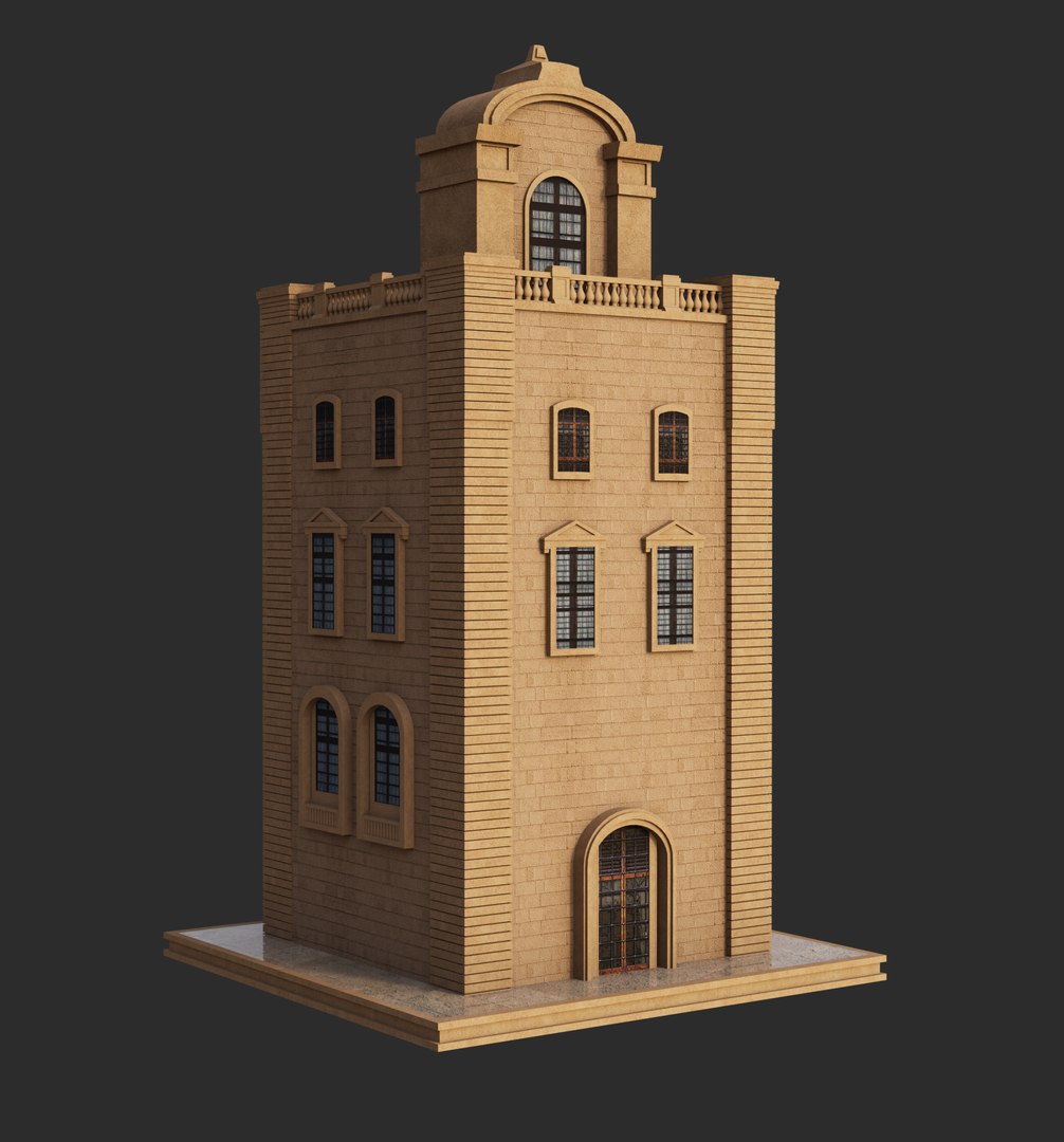 Free Classic Tower Building 3D Model - TurboSquid 2269128