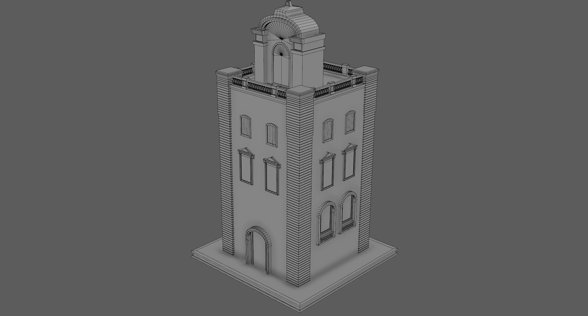 Free Classic Tower Building 3D Model - TurboSquid 2269128