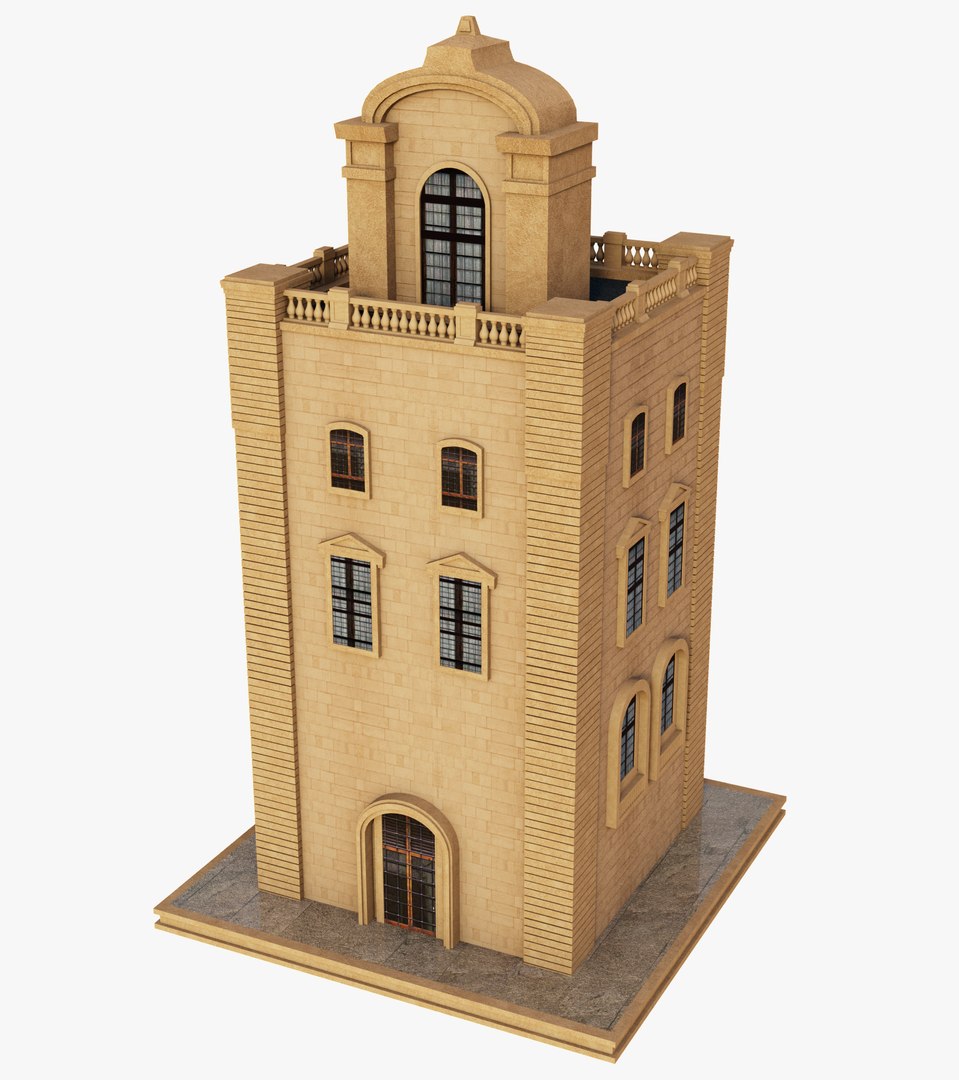 Free Classic Tower Building 3D Model - TurboSquid 2269128