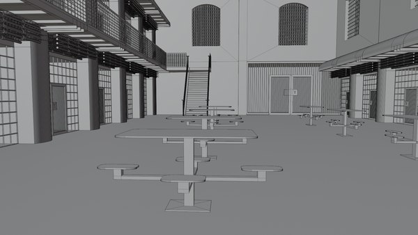 modelo 3d Interior de la prisión - TurboSquid 2157361