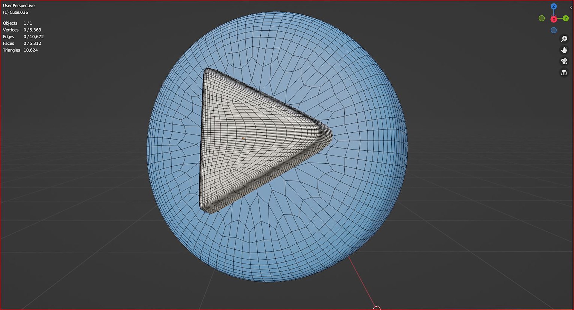 3D Blue Play Button Icon - TurboSquid 2076087
