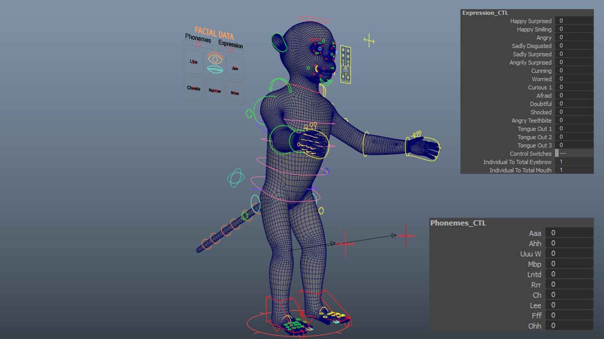 3D Monkey Snub-nosed FUR ANIMATED Model - TurboSquid 1963221