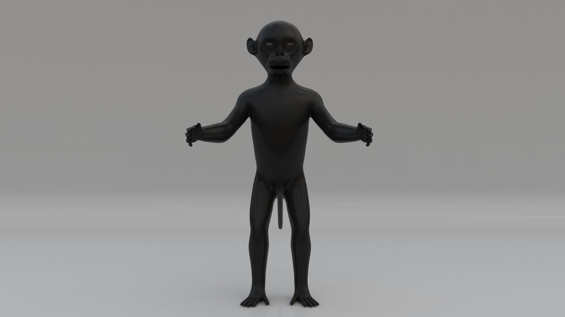 3D Monkey Snub-nosed FUR ANIMATED Model - TurboSquid 1963221