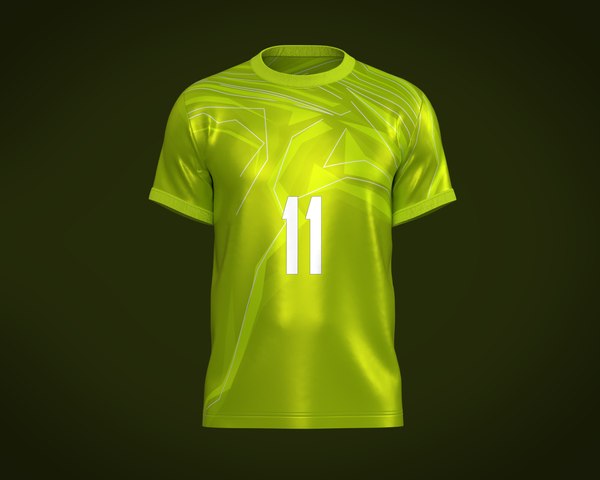 3D Soccer Football Neon Green color Jersey Player-11 - TurboSquid 2039218
