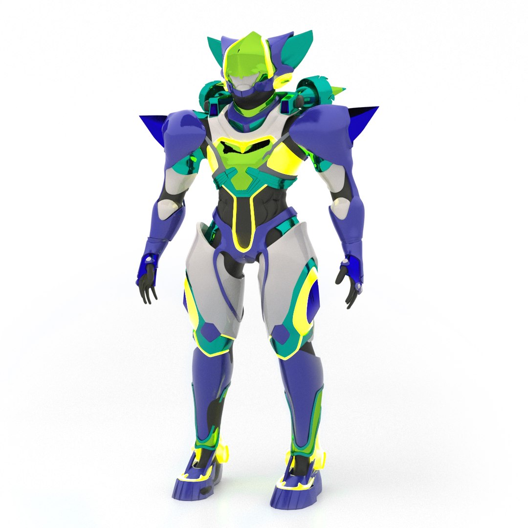 Design Robot Blue 3D Model - TurboSquid 1527957