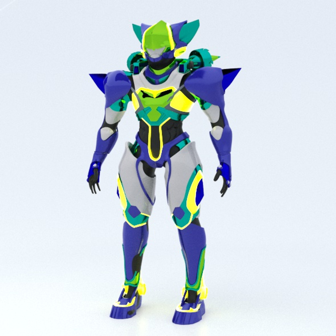 Design Robot Blue 3D Model - TurboSquid 1527957