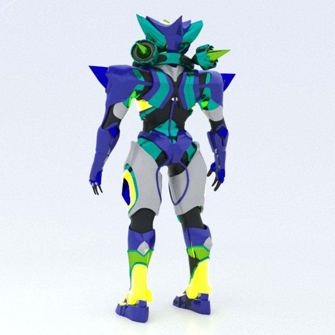 Design Robot Blue 3D Model - TurboSquid 1527957