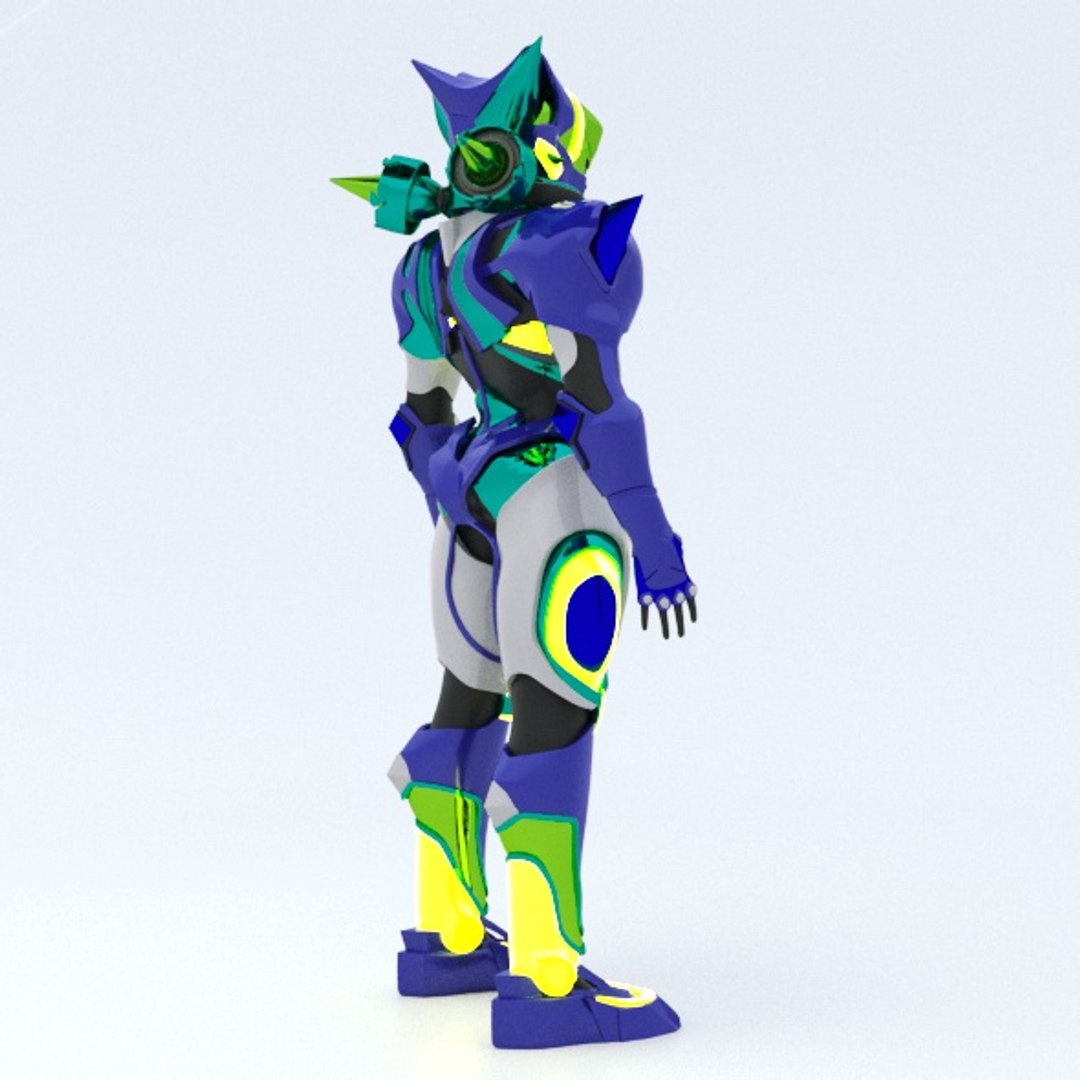 Design Robot Blue 3D Model - TurboSquid 1527957