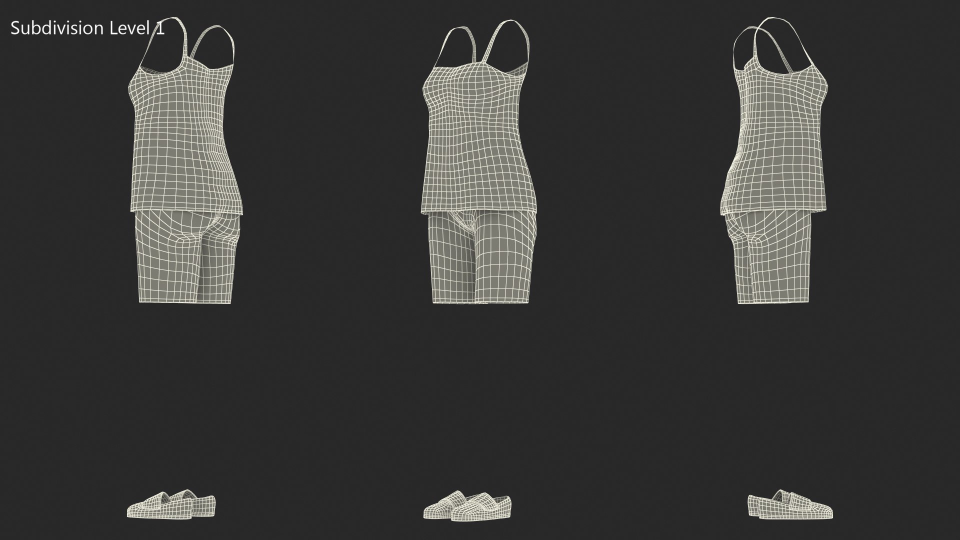 Women Nightwear Outfit 3D - TurboSquid 2086209